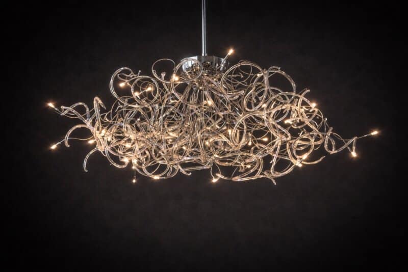 Energia Clara Wide Body Sculptural Chandelier
